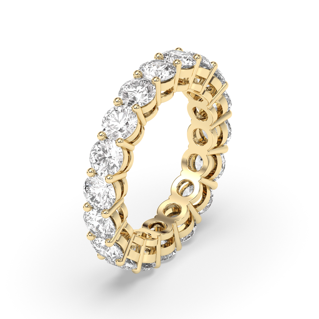 Copenhagen Lab Diamond Round Eternity Band - 4 ctw – Bijou Lab
