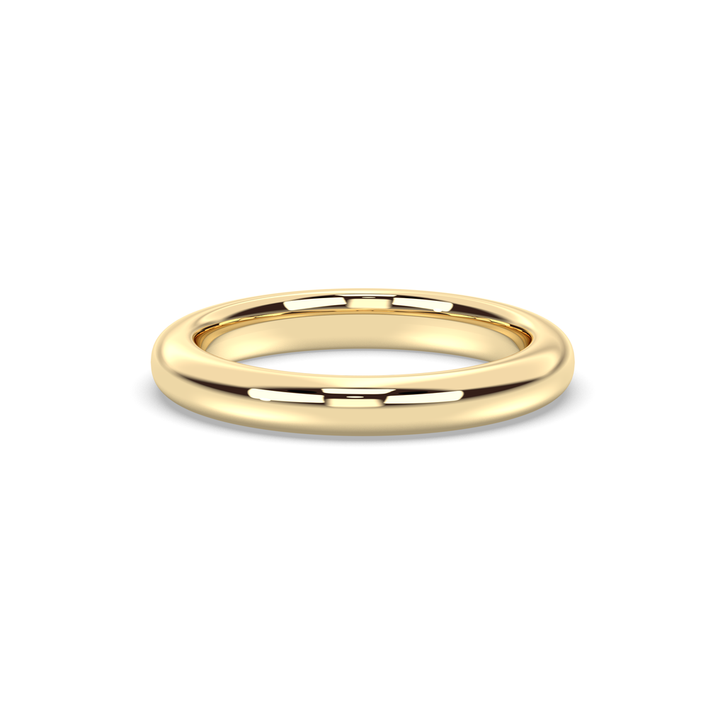 3mm Bold Wedding Band – Bijou Lab