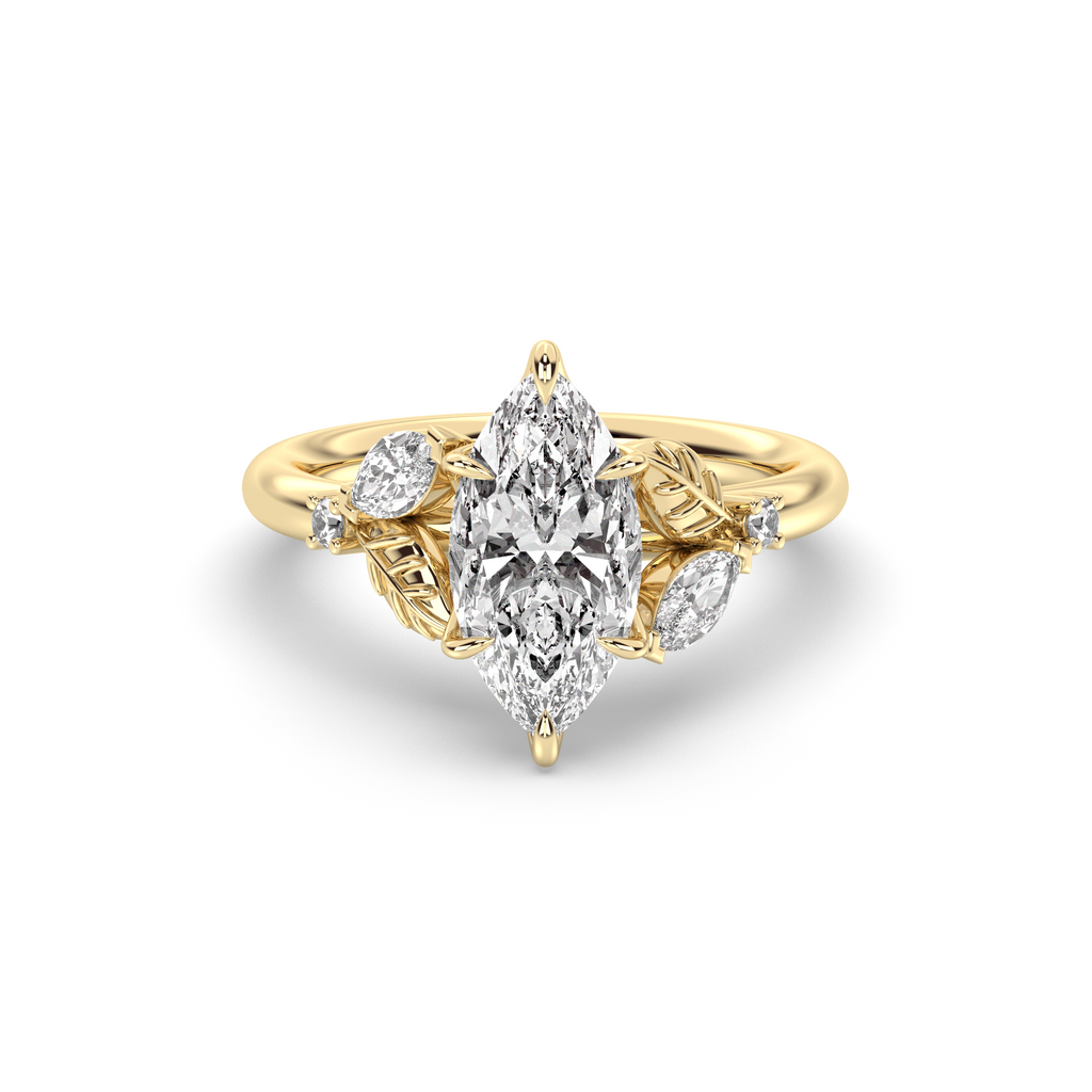Tuscany Petal Prong, Marquise Cut – Bijou Lab